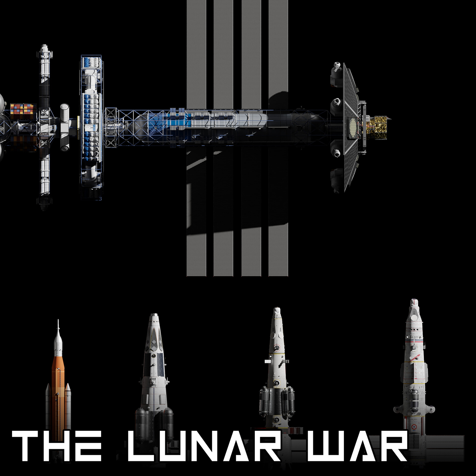 ArtStation - The Lunar War - Ships of the Line