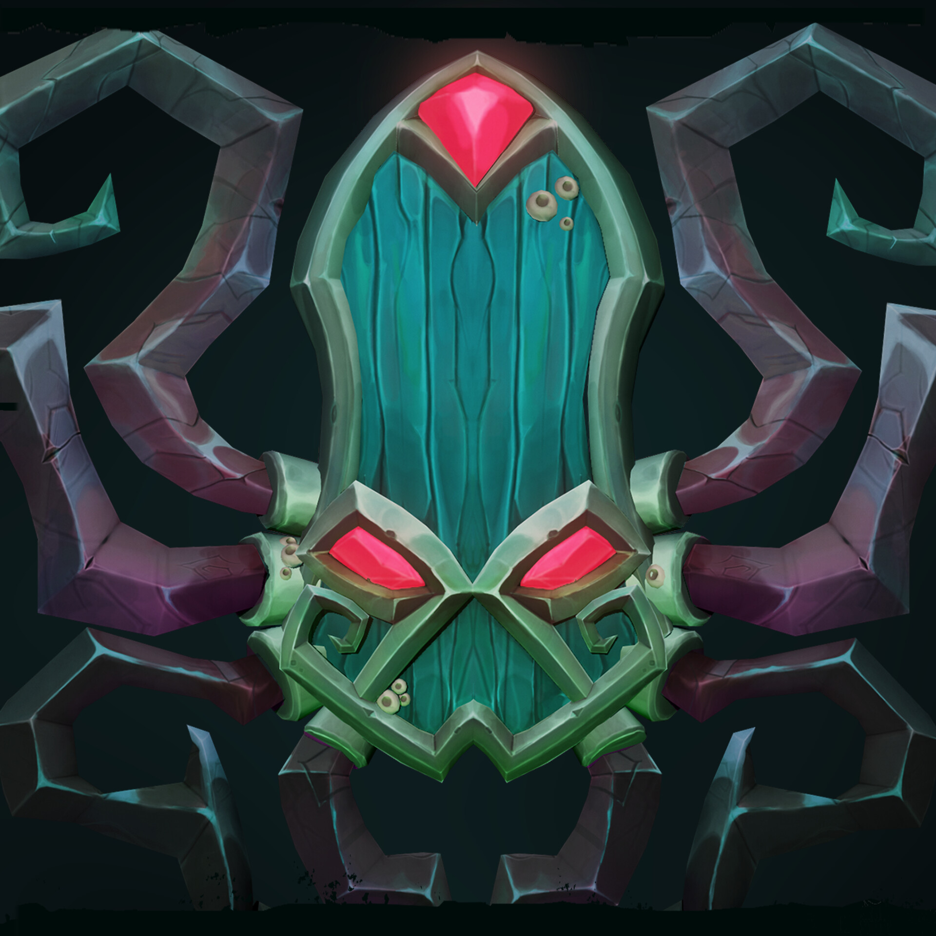 ArtStation - HandPaint Octopus shield