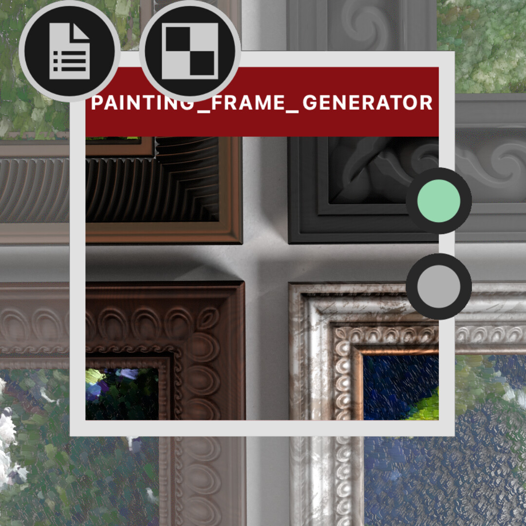 ArtStation - PAINTING FRAME GENERATOR