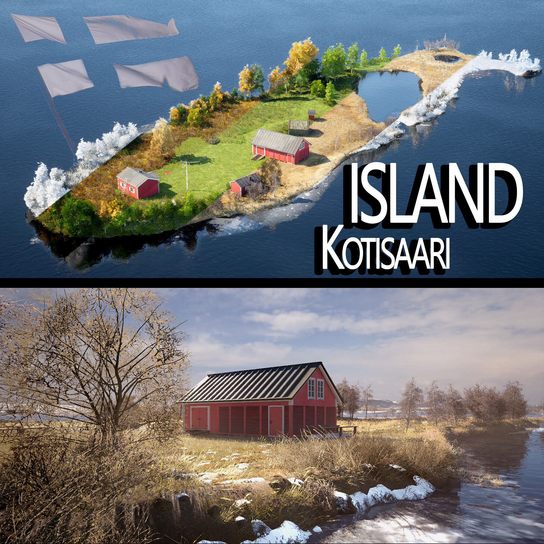 ArtStation - Seasons Kotisaari Island