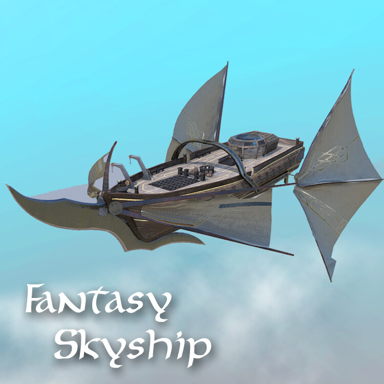 ArtStation - Fantasy Skyship