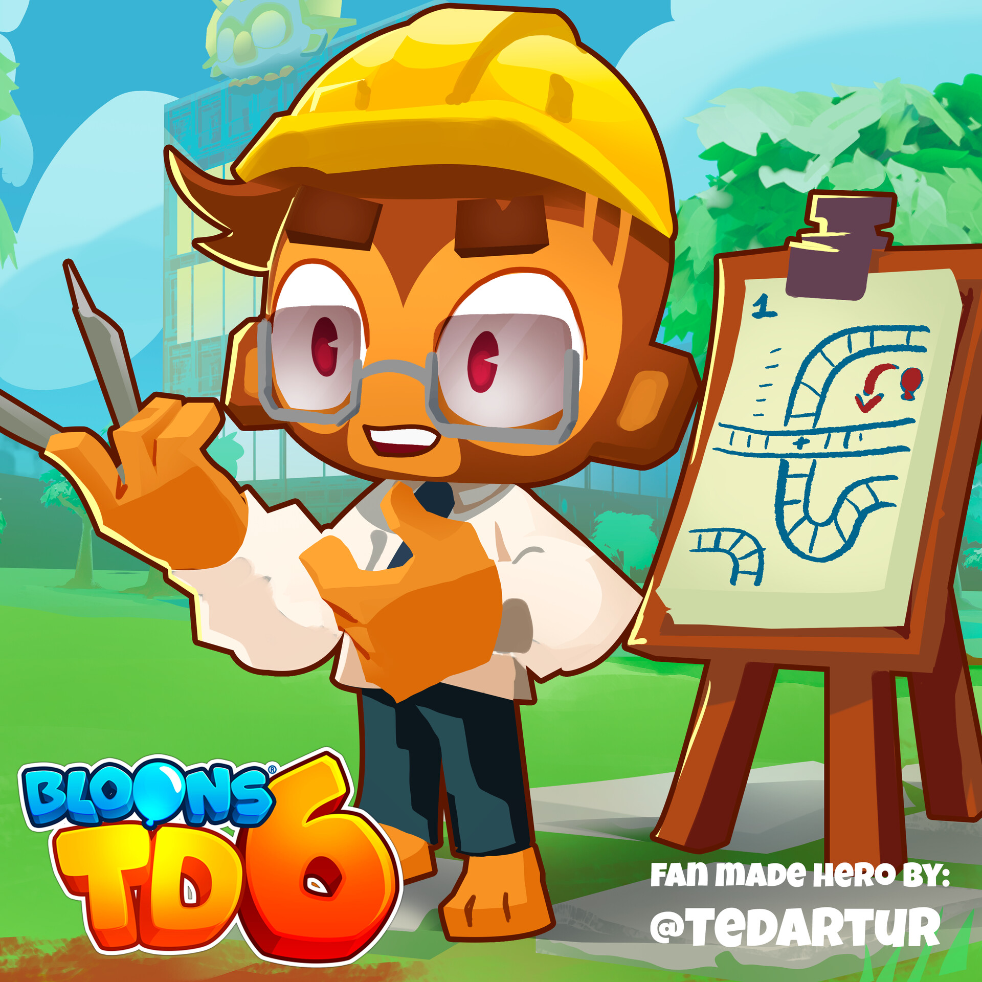 ArtStation - Hero and Skin for Bloons TD6