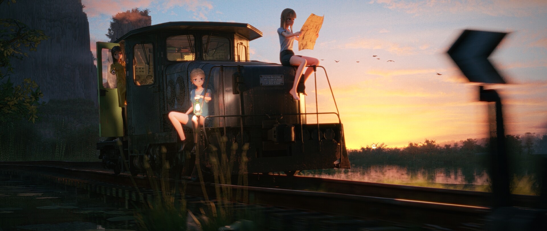 ArtStation - Swamp Train