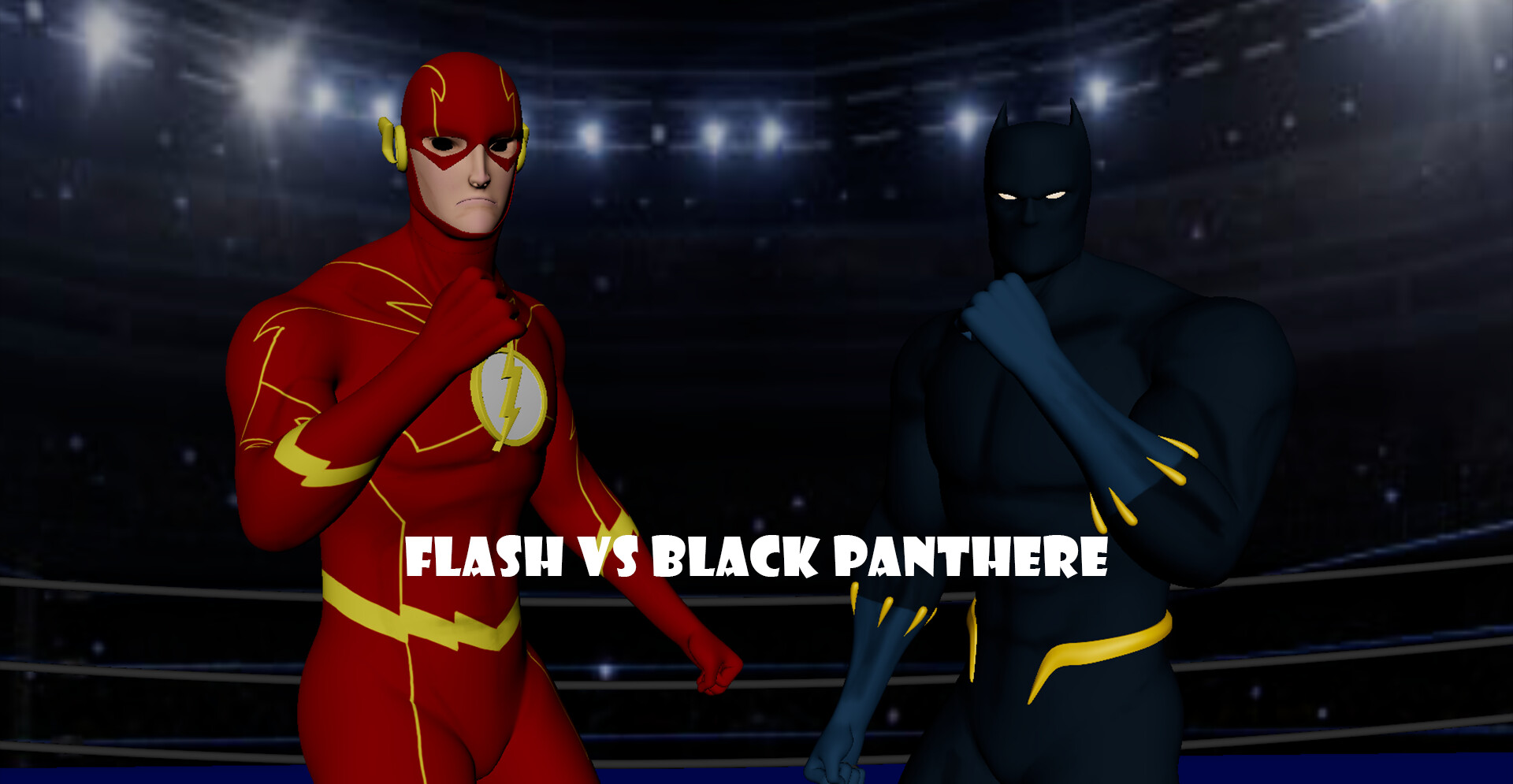 ArtStation - 3D ANIMATION FIGHT BOXING FLASH VS BLACK PANTHERE