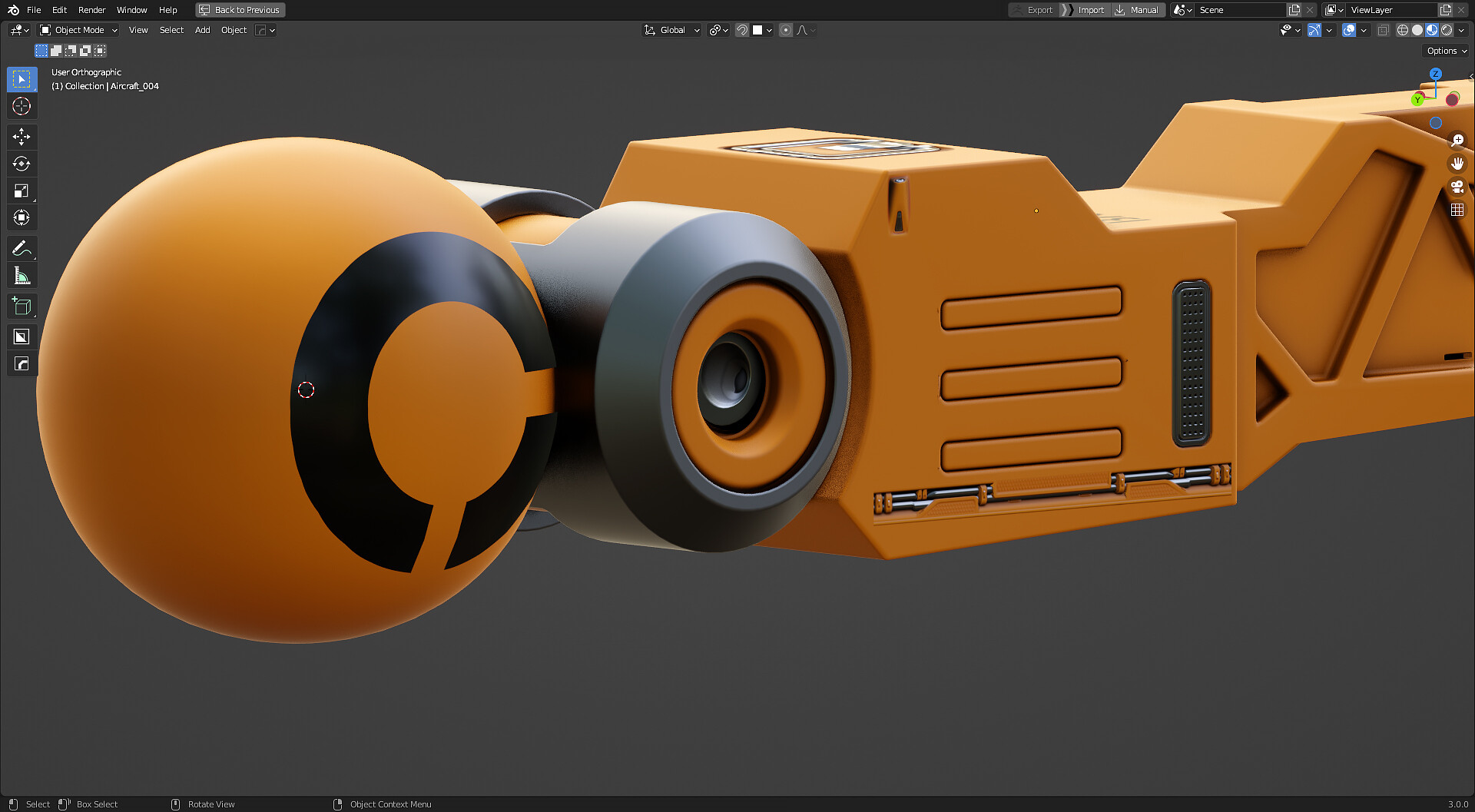Phong Ly - Robot Arm - Blender Hard Surface Modeling
