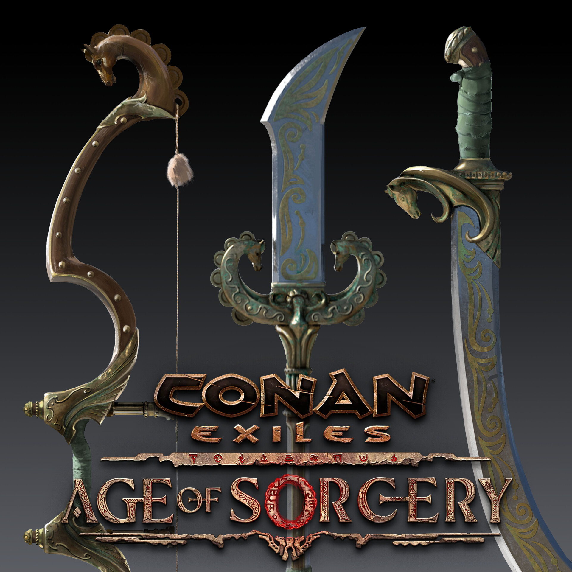 ArtStation - Conan Exiles: Age of Sorcery - Turanian Nomad Weapons