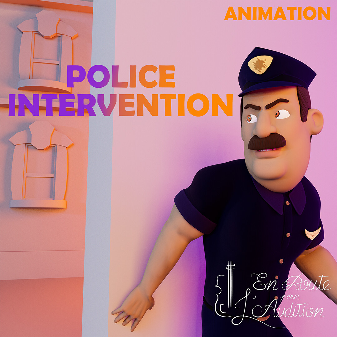 ArtStation - Police Intervention (Animation)