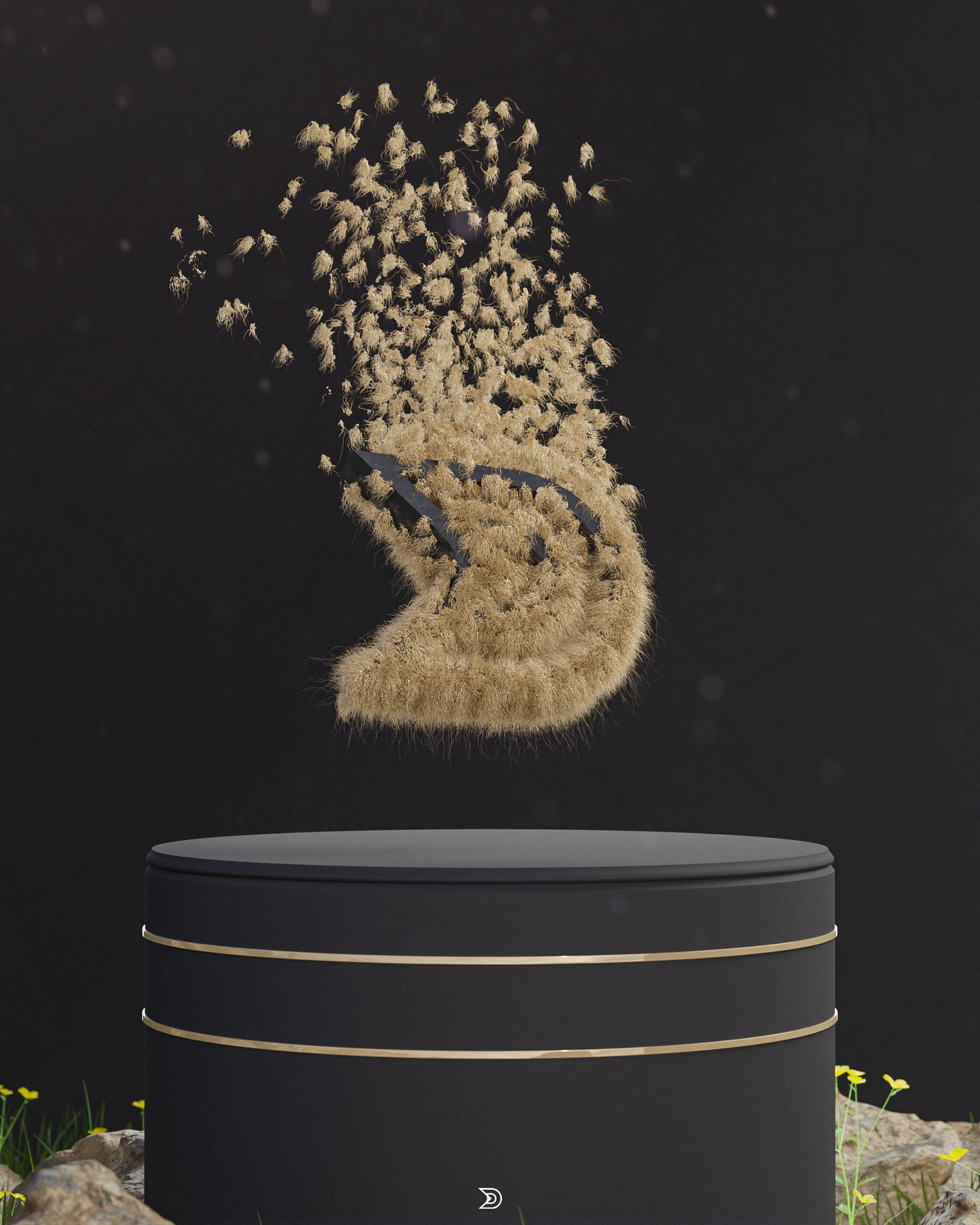 ArtStation - 3D Logo Peeling Animation