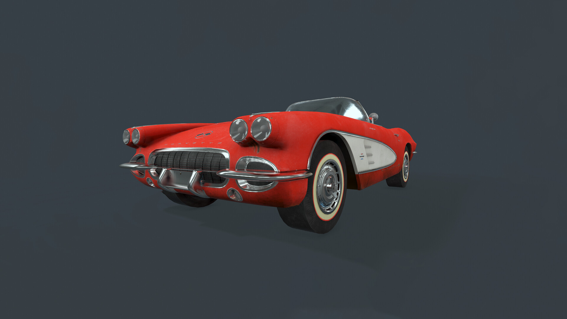 ArtStation - Chevrolet Corvette C1 1961