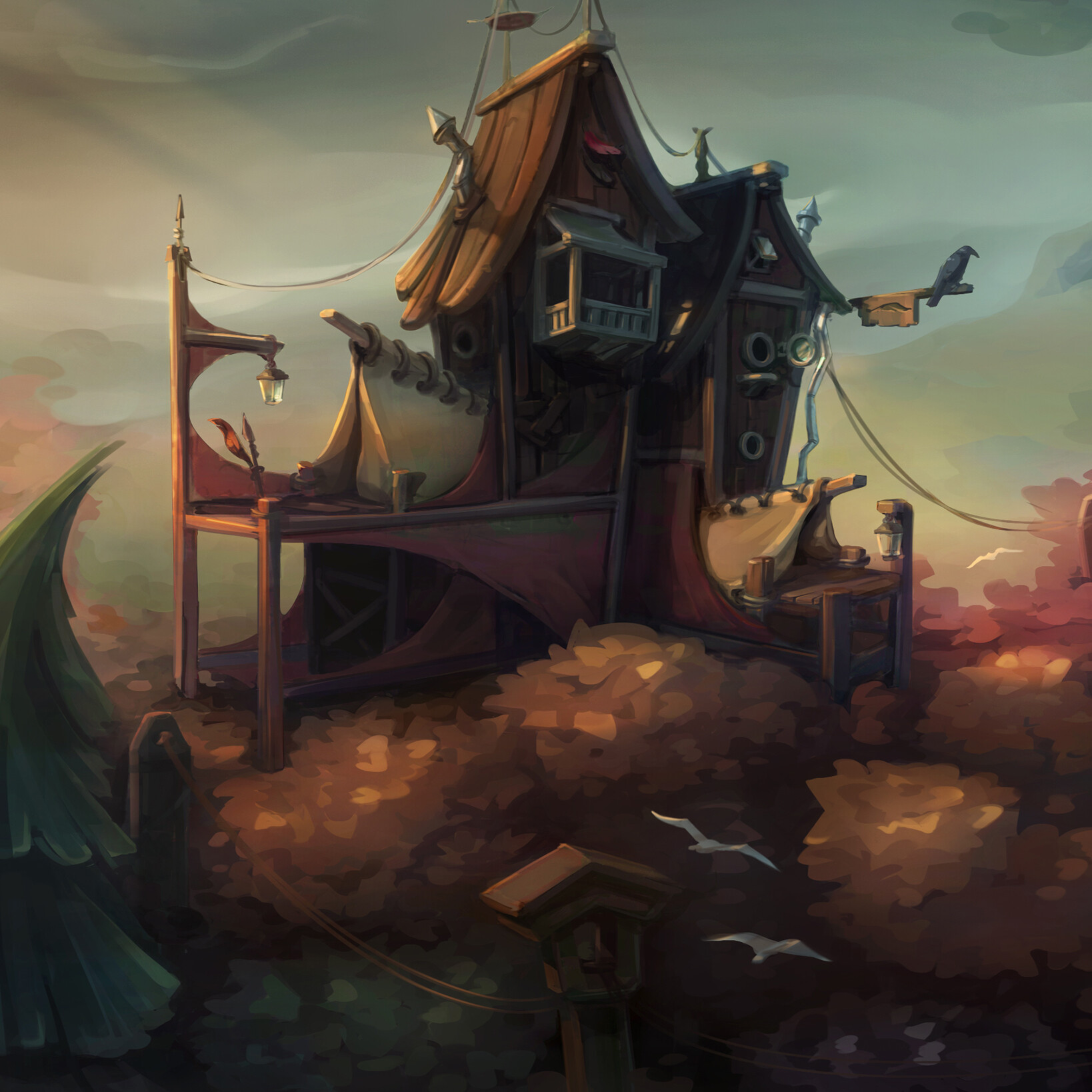 ArtStation - The Raven's house