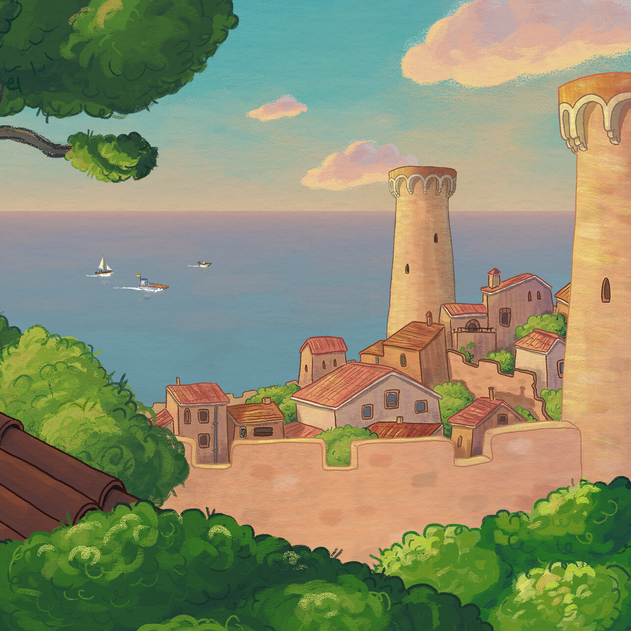 ArtStation - Multiplane Background (Layout, Final and Video w/ Parallax ...