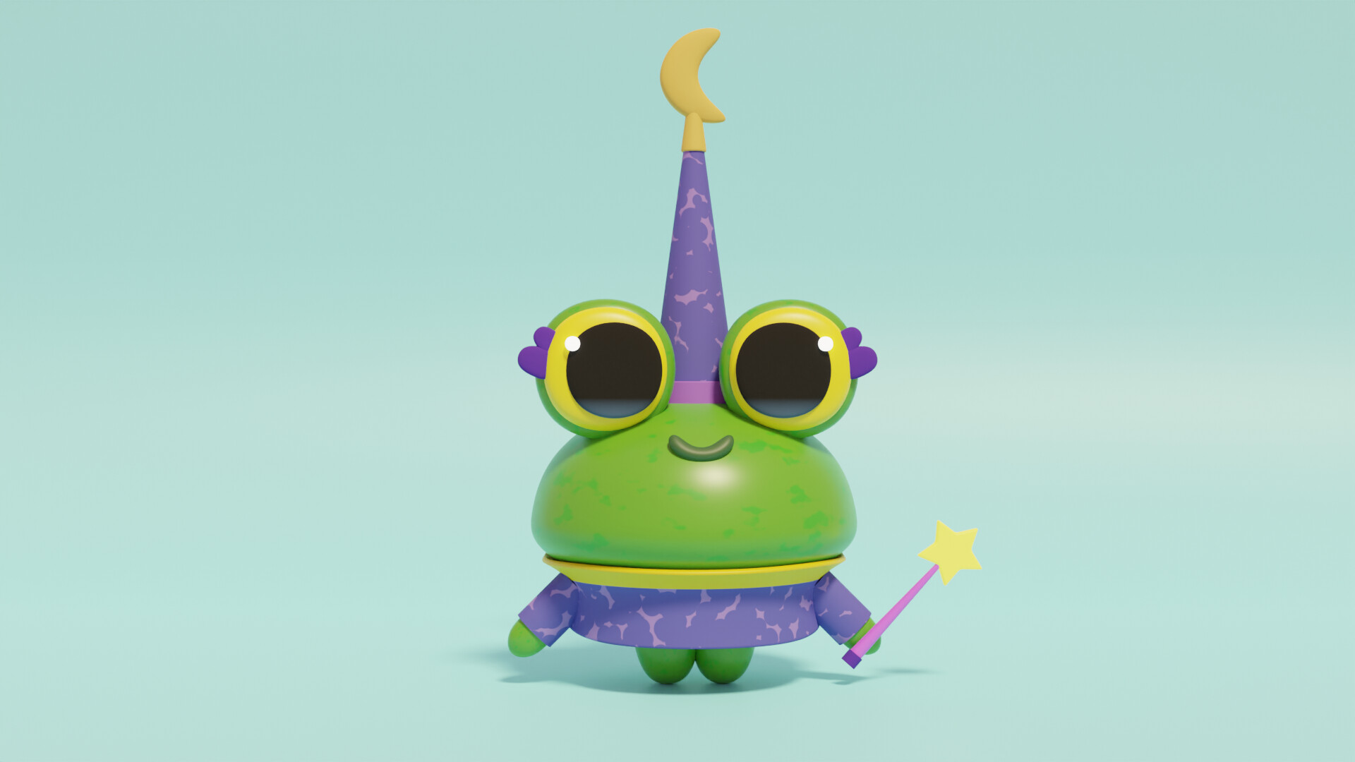 ArtStation - Cute Magic Frog