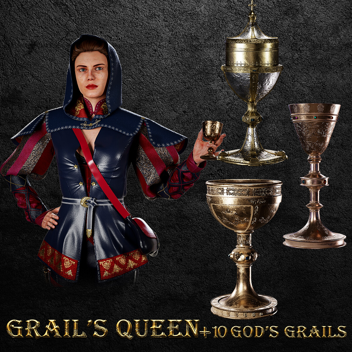 ArtStation - GRAIL'S QUEEN+10 GOD'S GRAILS