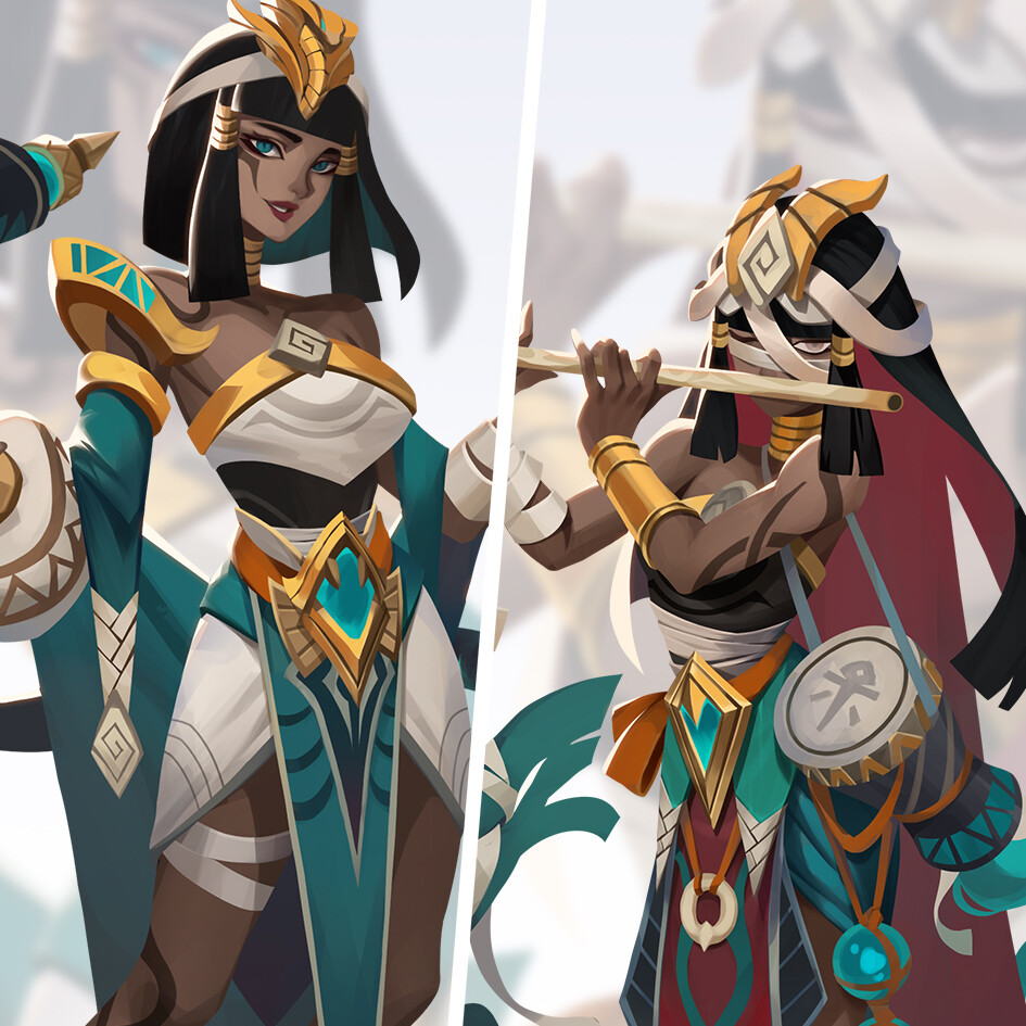 ArtStation - Character design homework - Egyptian mage assassin