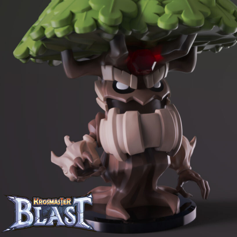 ArtStation - Krosmaster Blast : Soft Oak, Stone heart