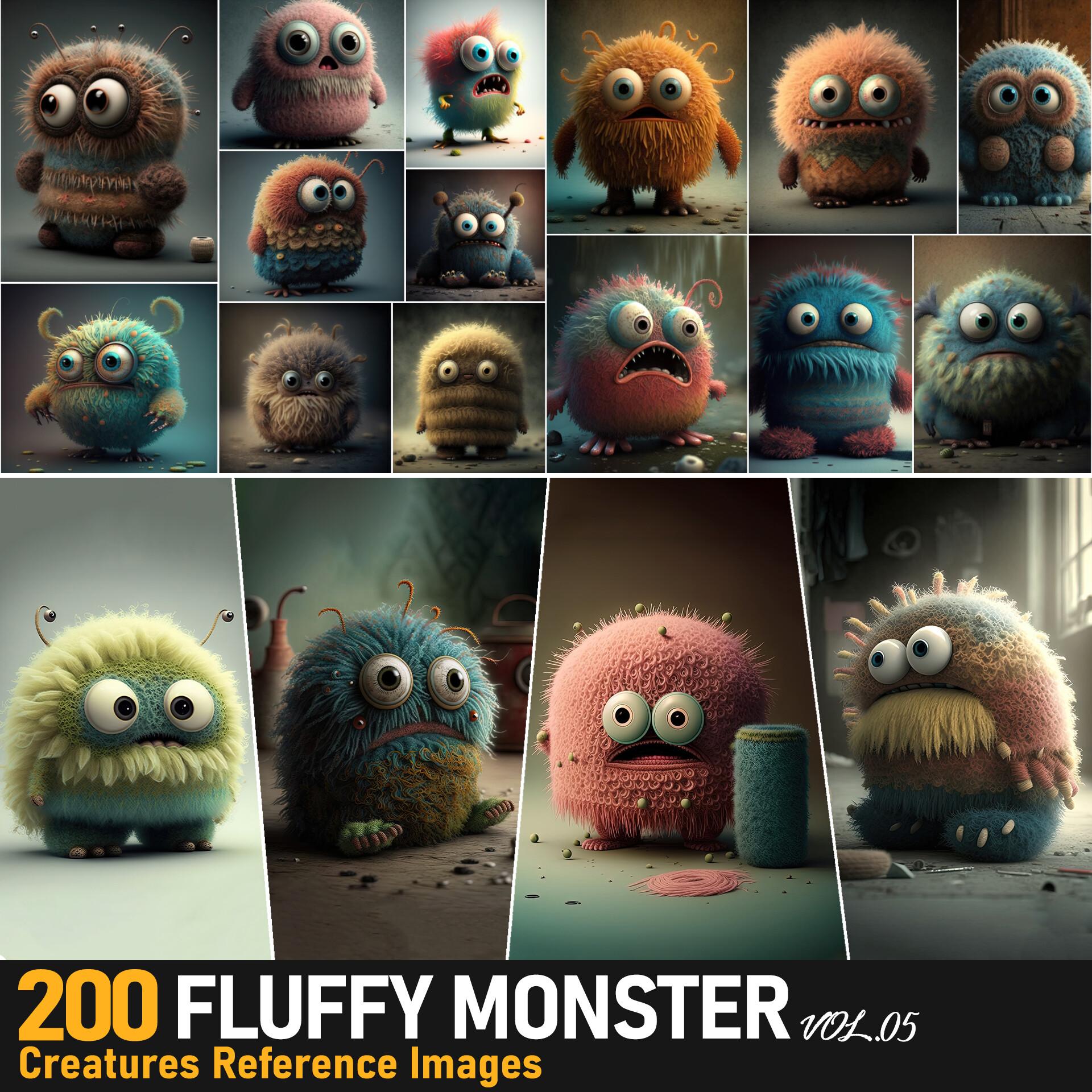 ArtStation - Fluffy Monster VOL.05|4K Reference Images