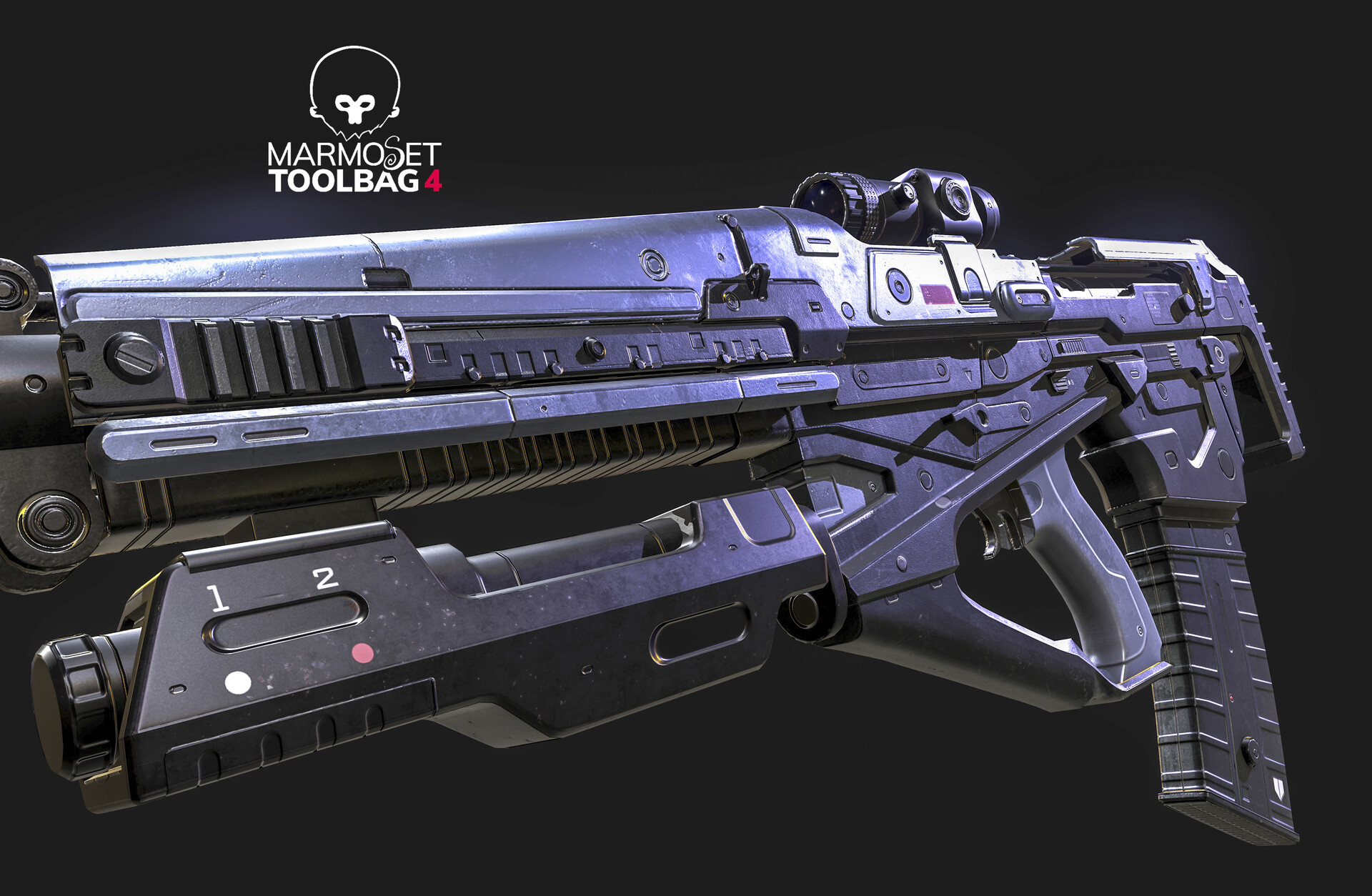 ArtStation - Pulse Rifle (Destiny) + Breakdown