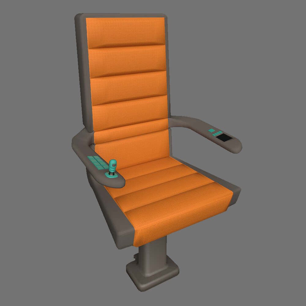 ArtStation - Sci-Fi Pilot's Chair Model