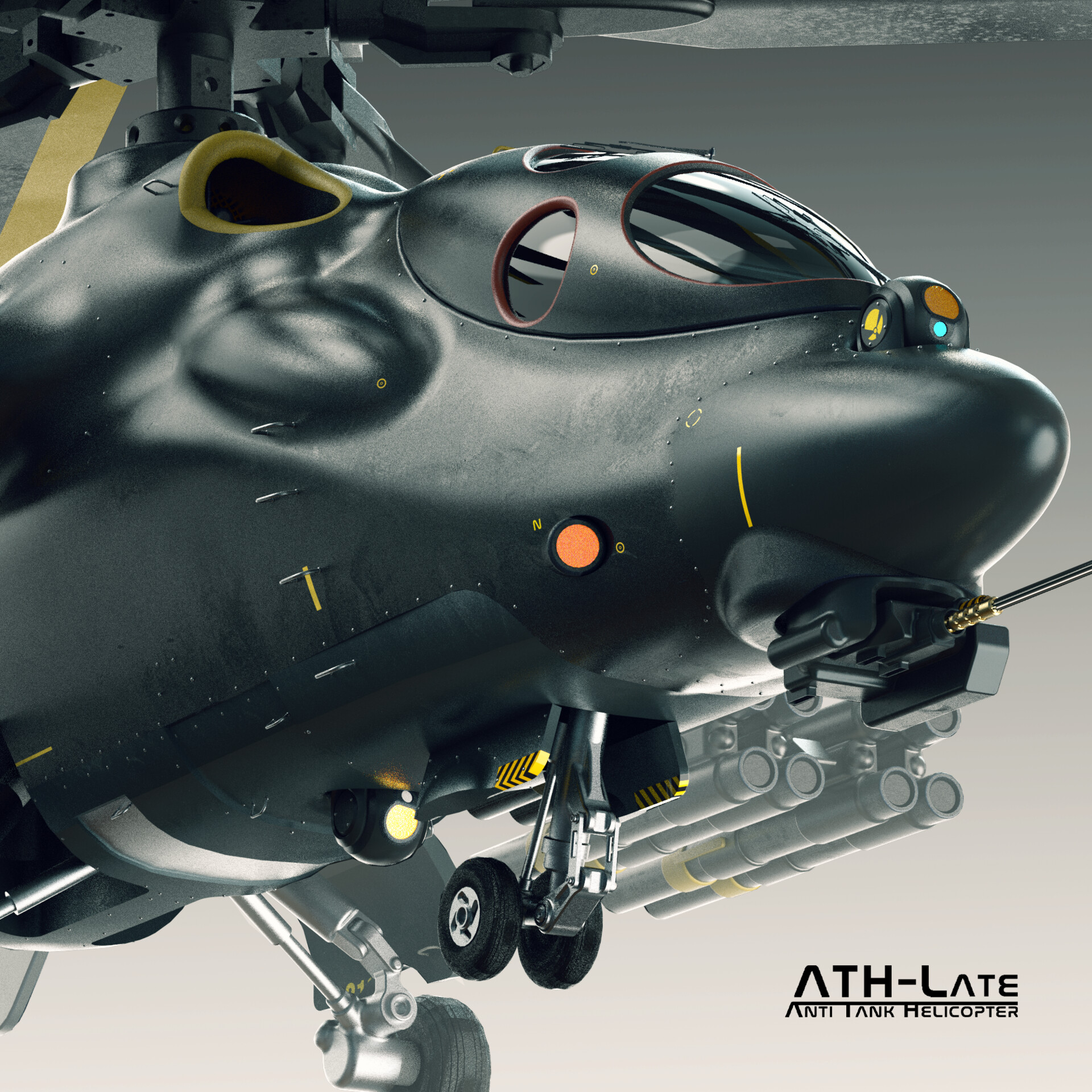 ArtStation - Attack Helicopter Design with Plasticity