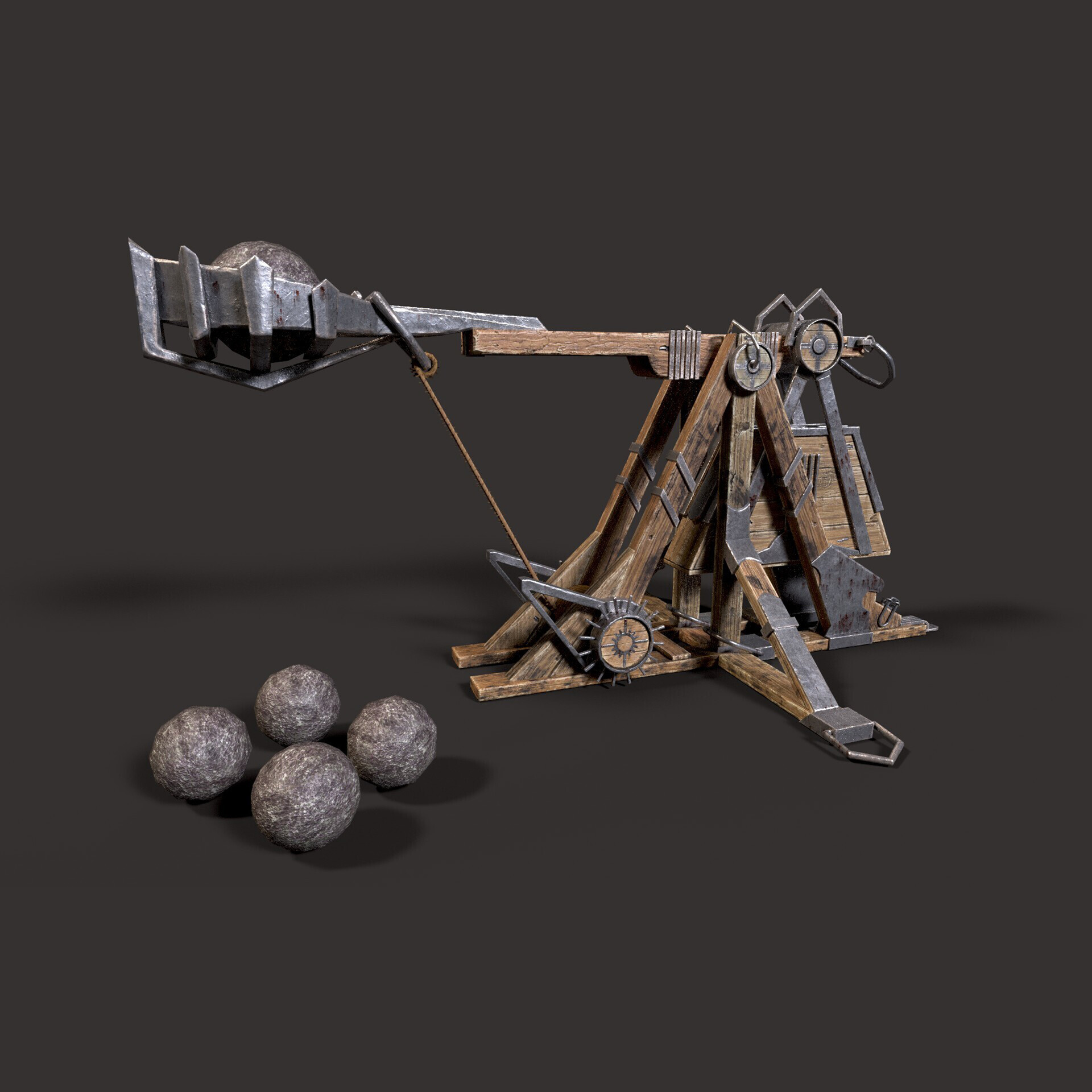 ArtStation - Trebuchet | Medieval Weaponry