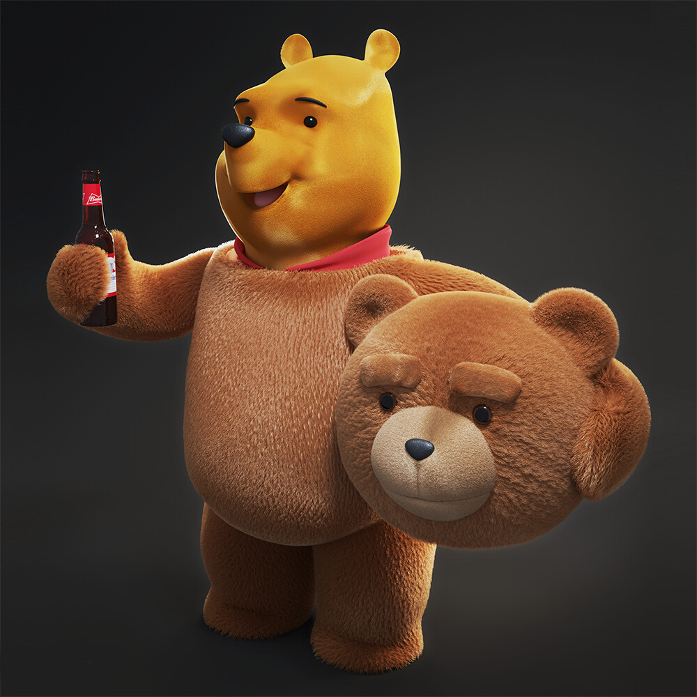 ArtStation - The real star of Ted? Winnie the Pooh