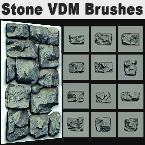 ArtStation - Stone VDM Brushes Vol 2