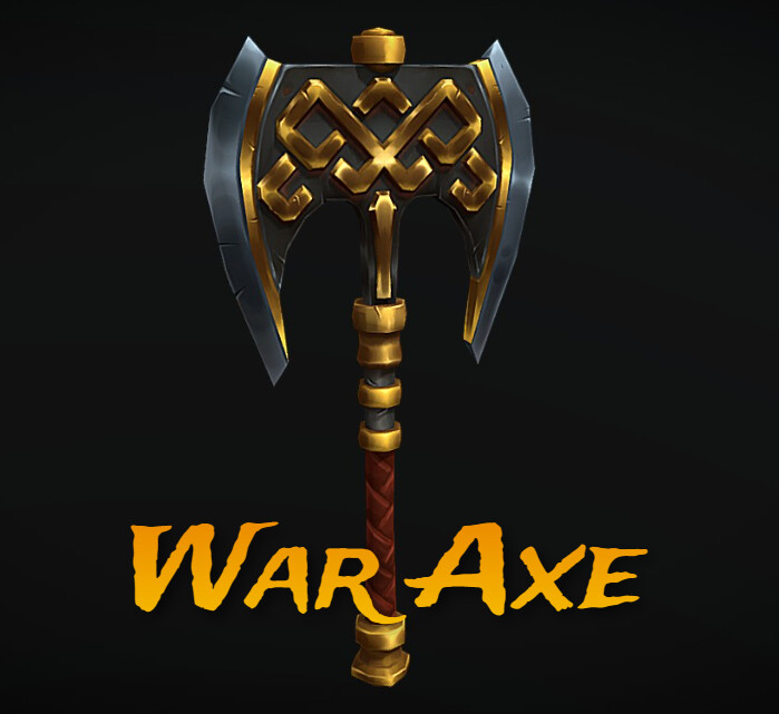 ArtStation - Handpainted War Axe