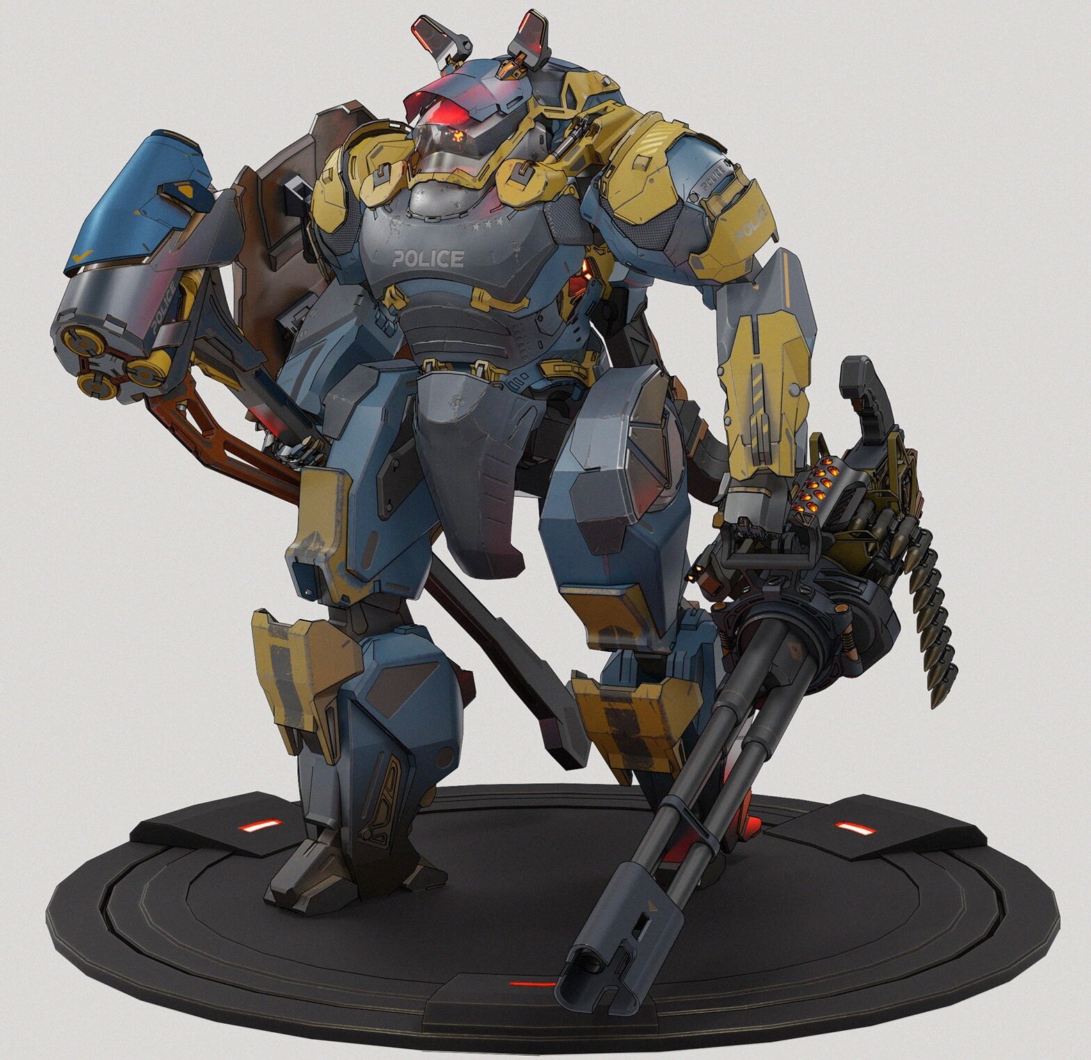 ArtStation - Heavy armor-Police