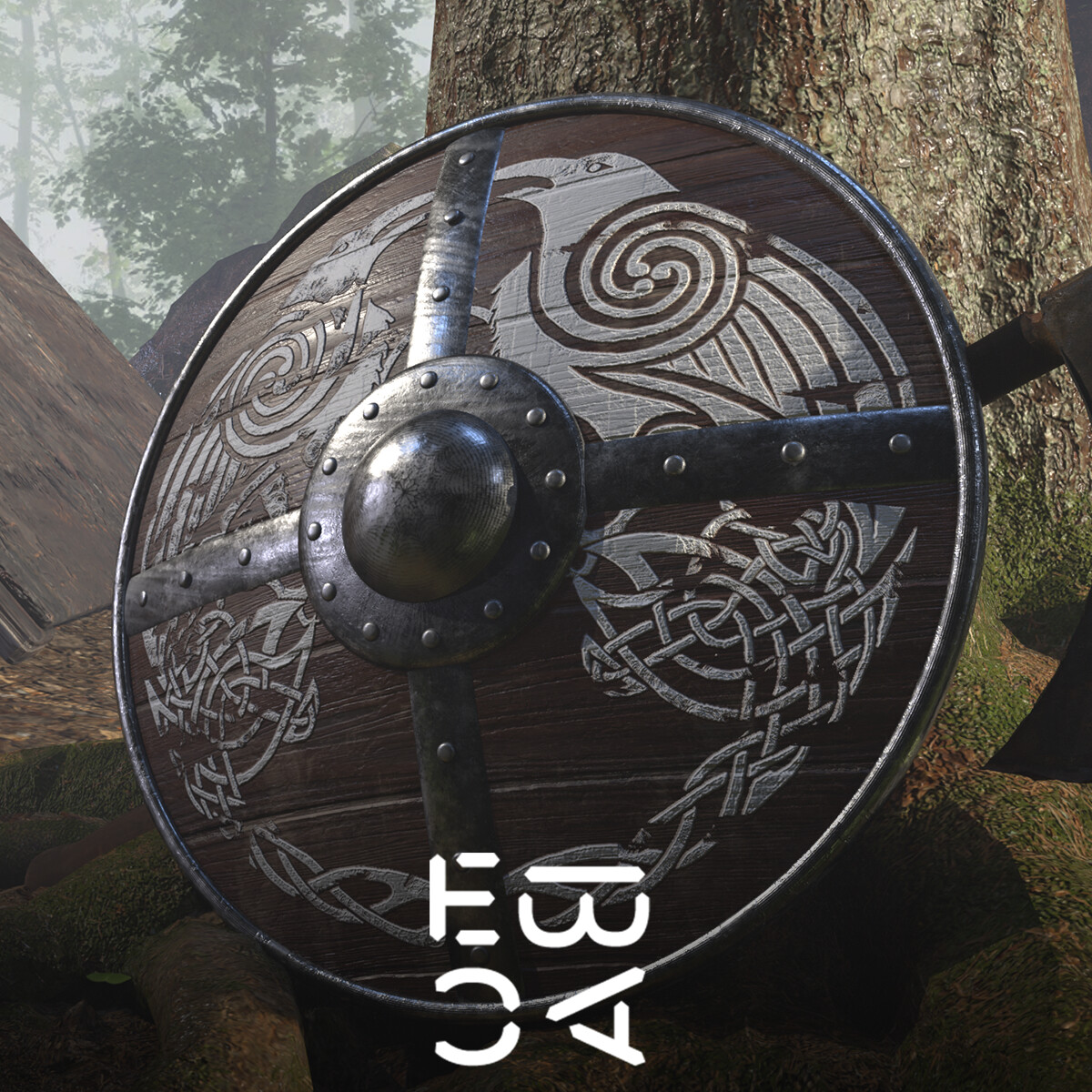 ArtStation - Viking Shield - Study Props for Enviroment