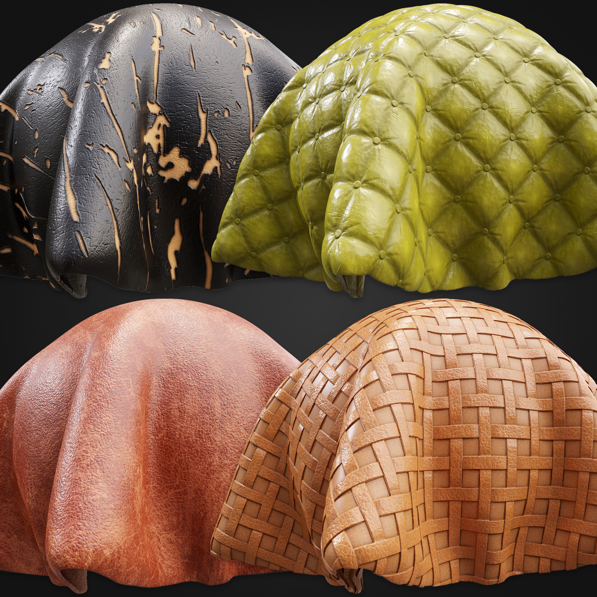 ArtStation - Dynamic Leather Material (SBSAR) Vol.11