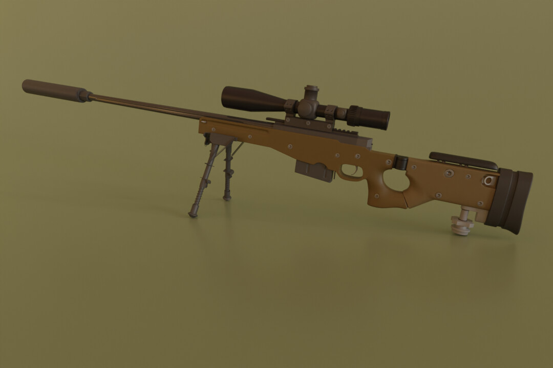 ArtStation - AWM Sniper Rifle