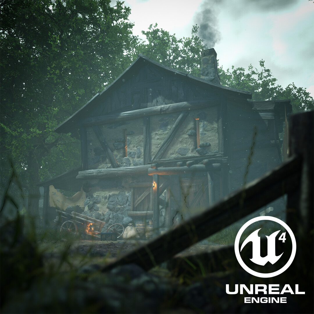 Benjamin Provost - Medieval house lost in the forest