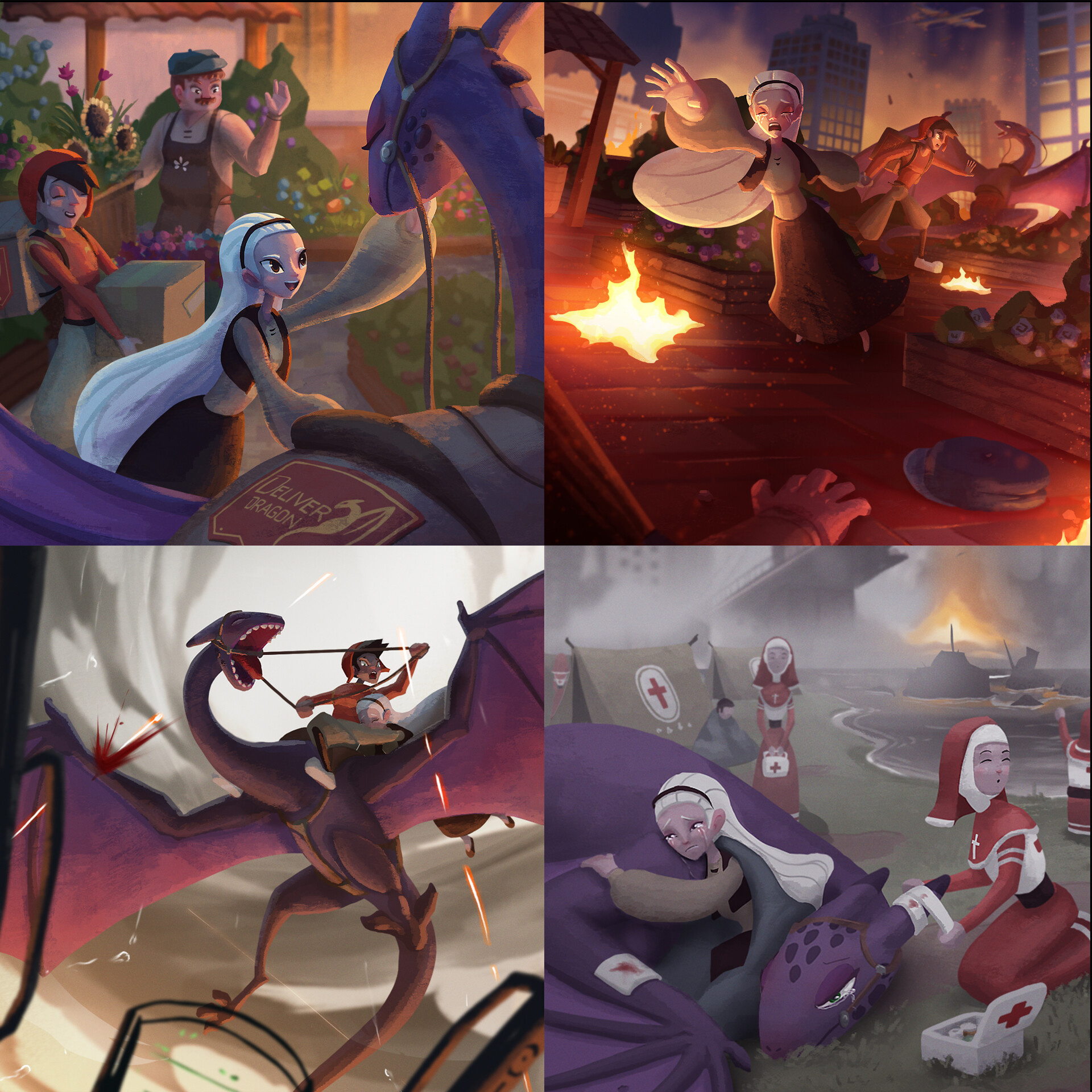 ArtStation - Process Medieval Back and Forth