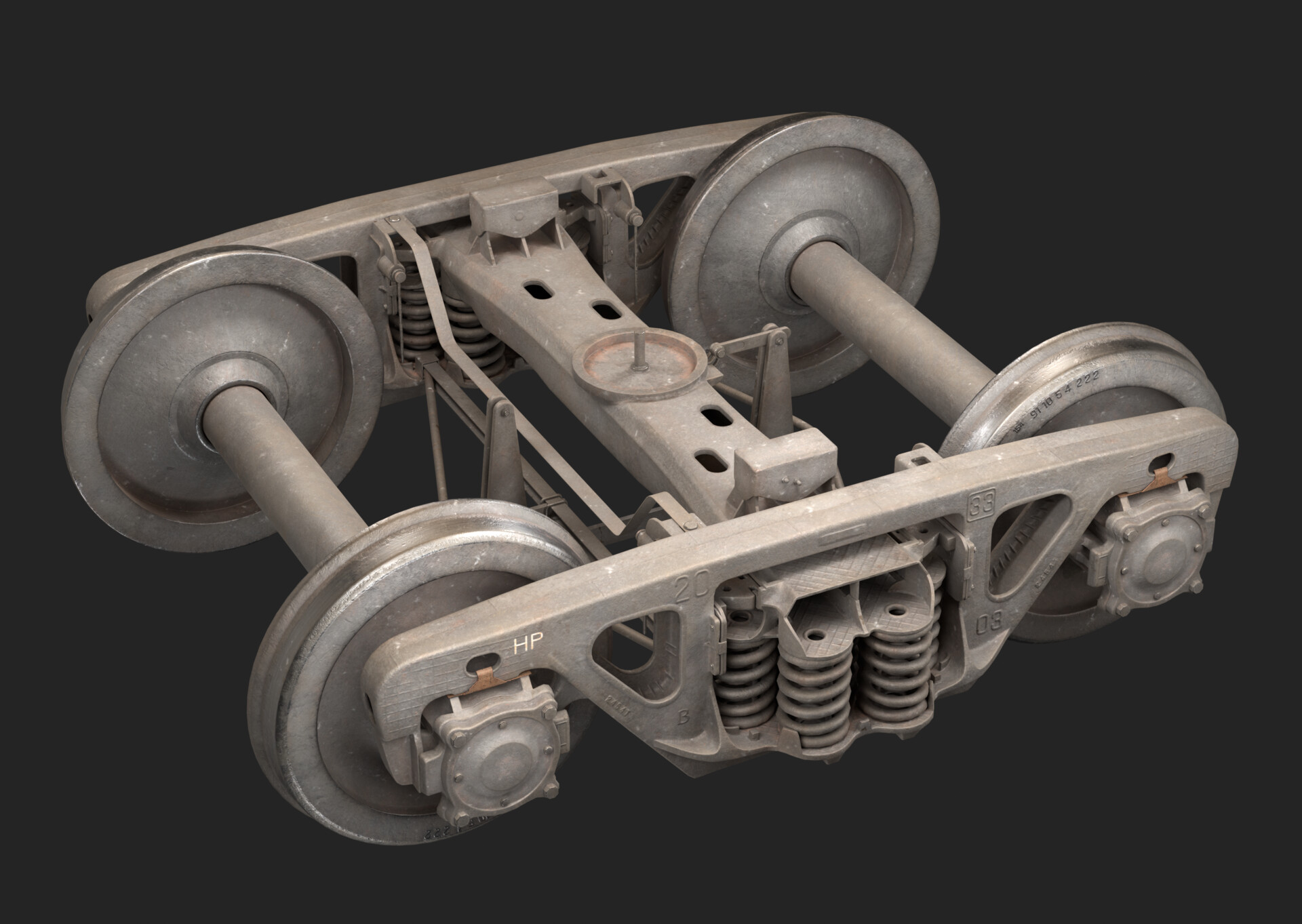 ArtStation - Railway bogie