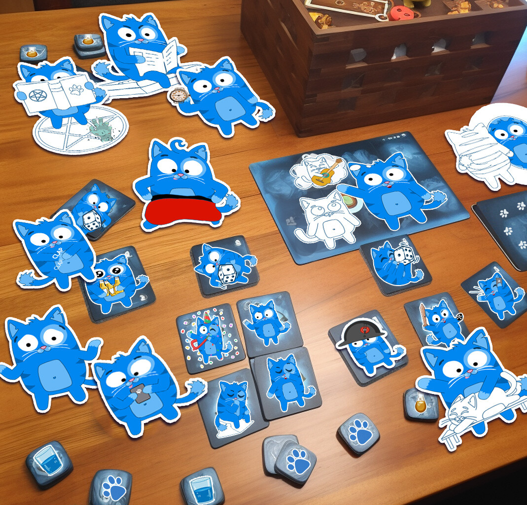 ArtStation - Concept of the Cat for the board game