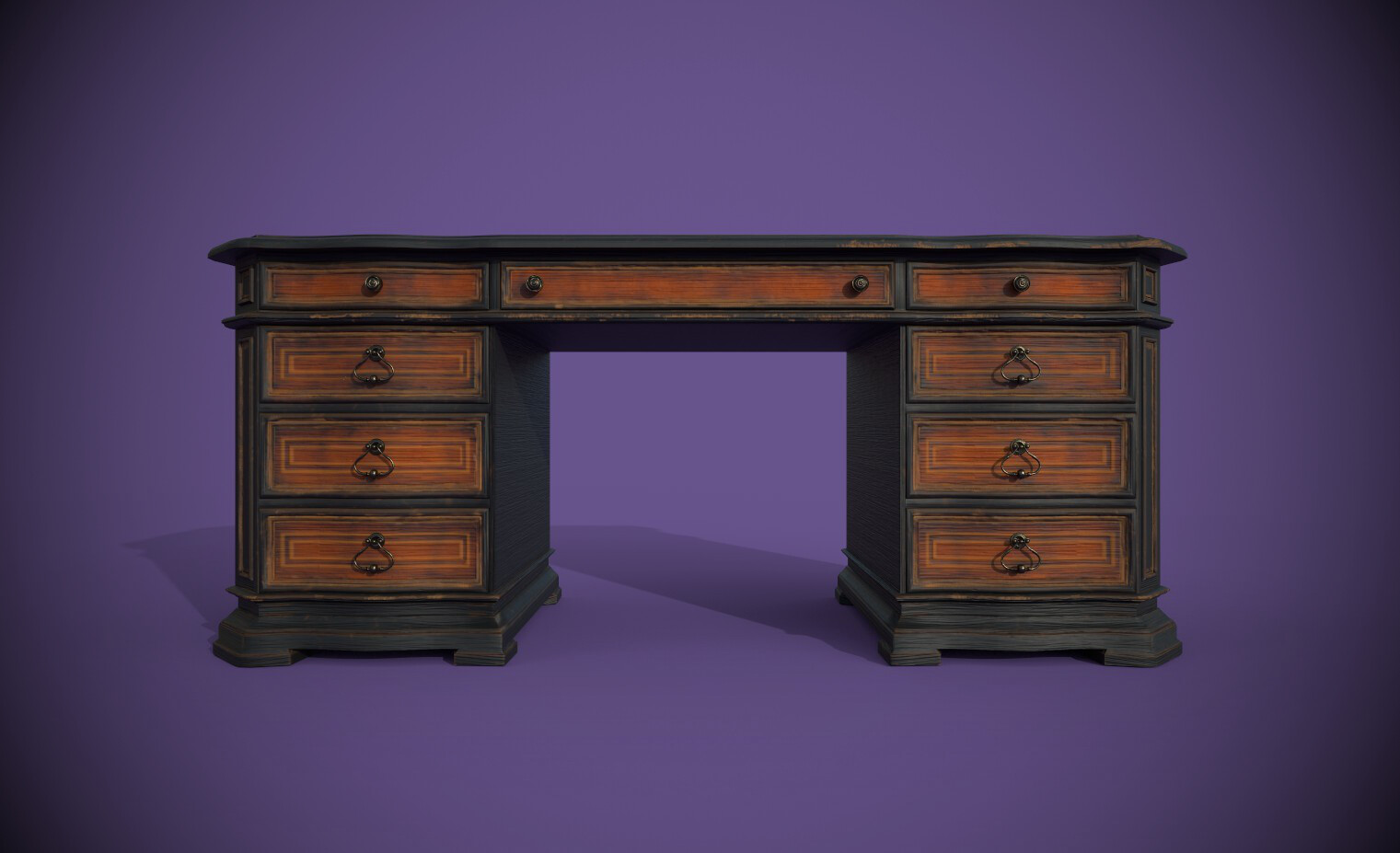 ArtStation - Victorian Style Desk - Wizard's Study