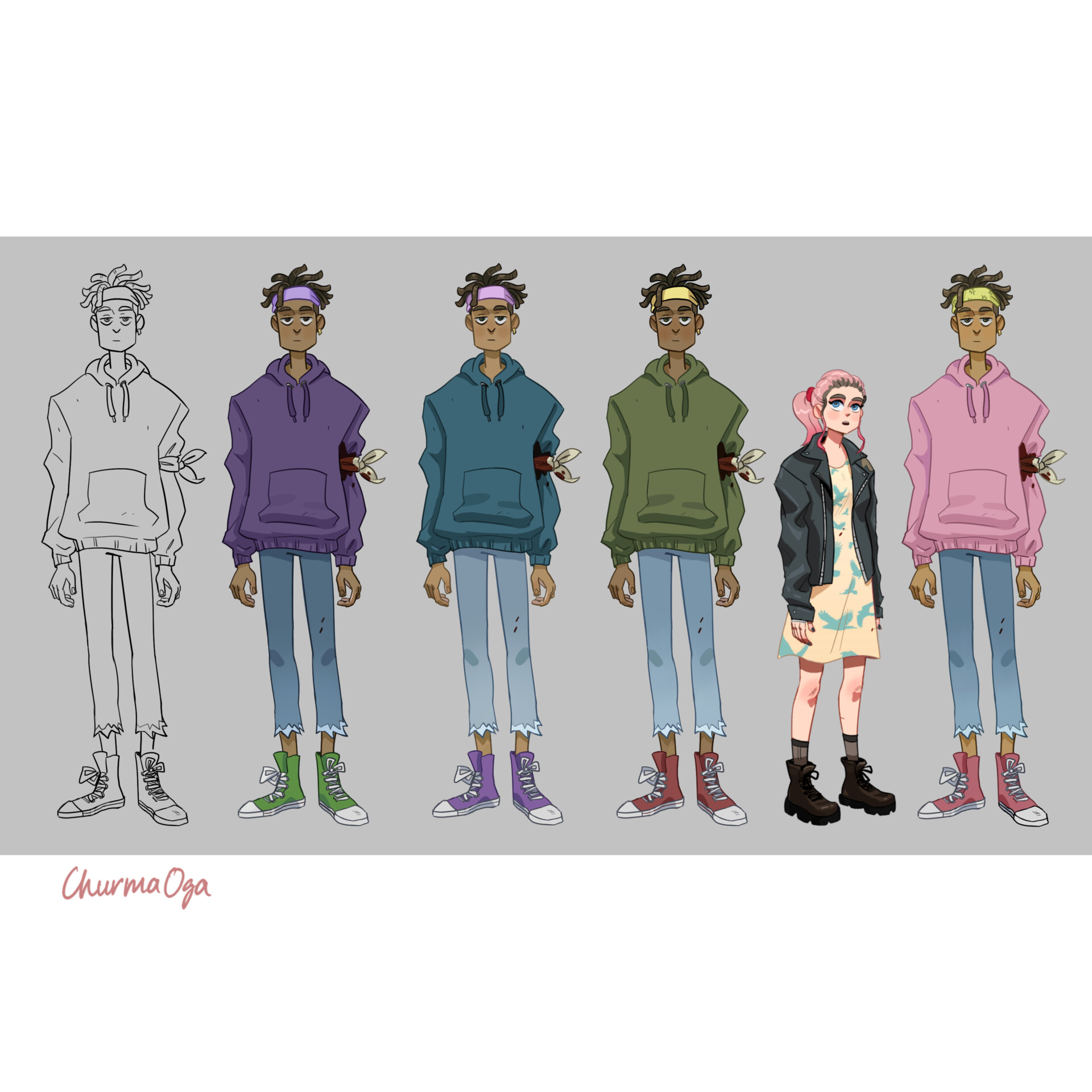 ArtStation - Character design for a personal comic project. "Matt"