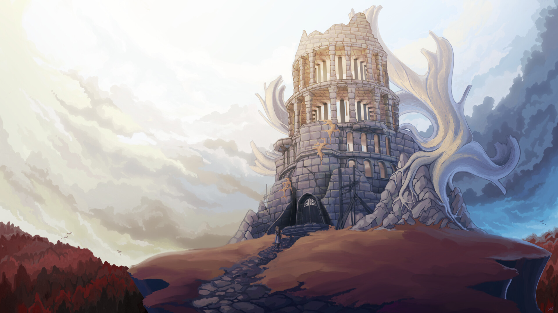 ArtStation - Concept Illustration- Tower of the Philosophers