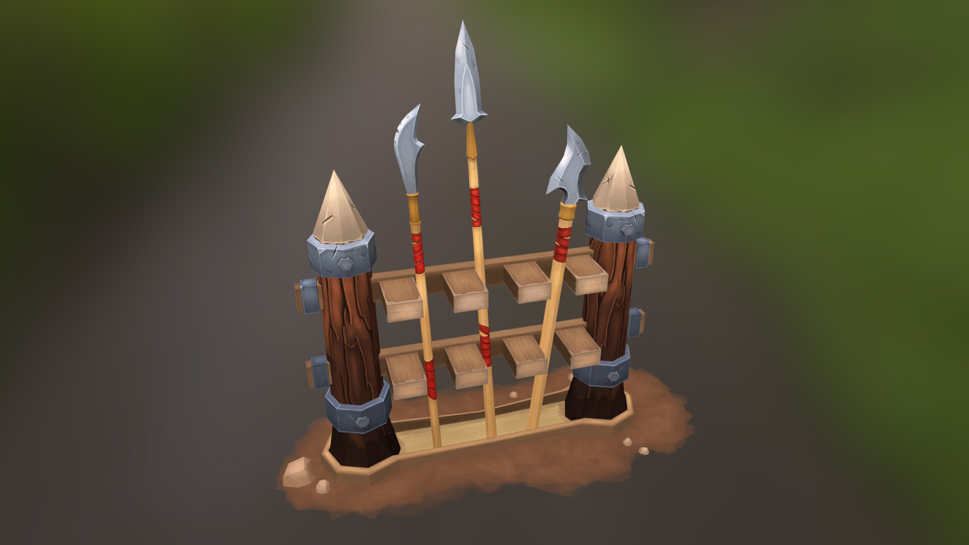 ArtStation - Stylized Weapons Rack