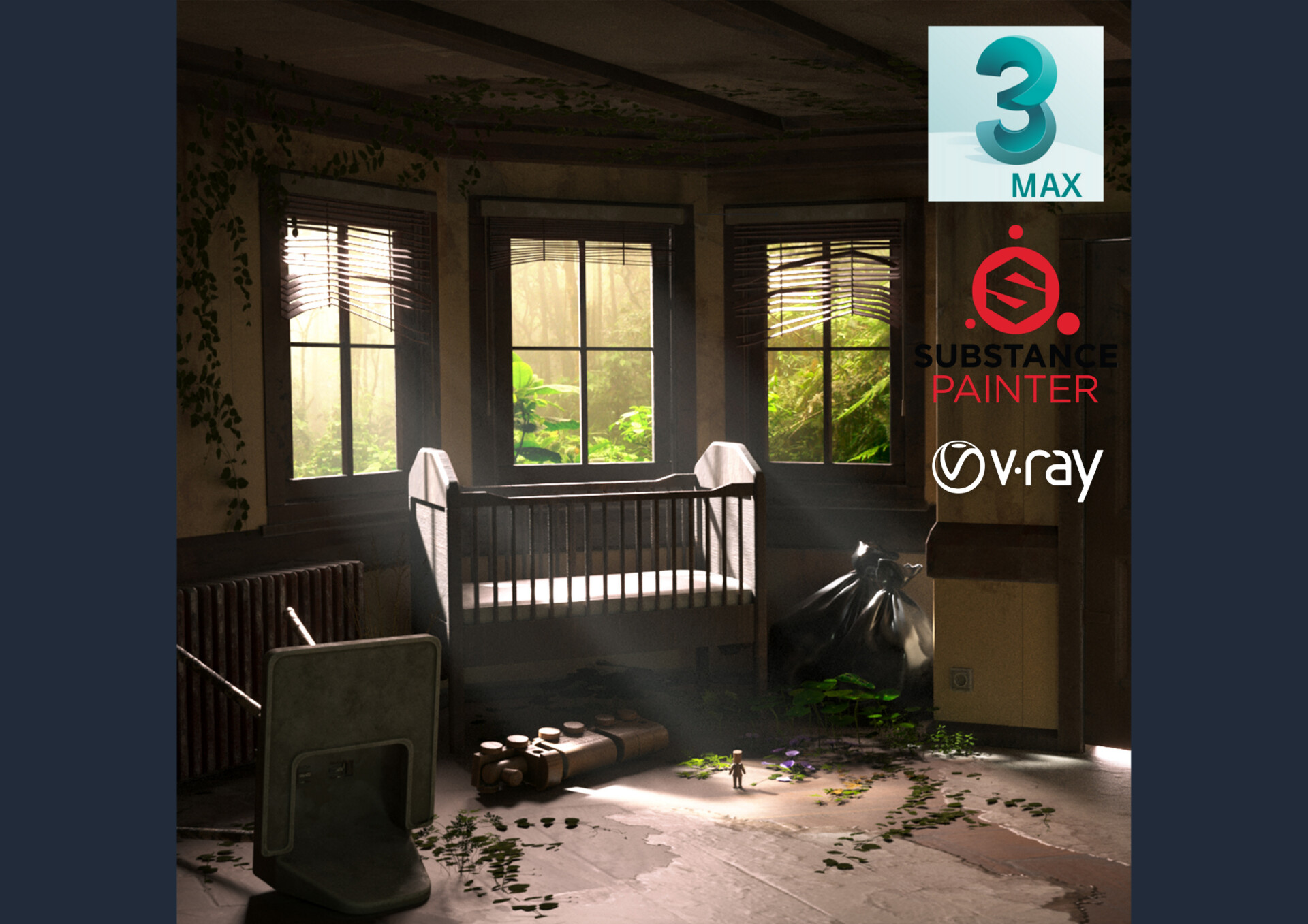 ArtStation - Post Apocalyptic Diorama