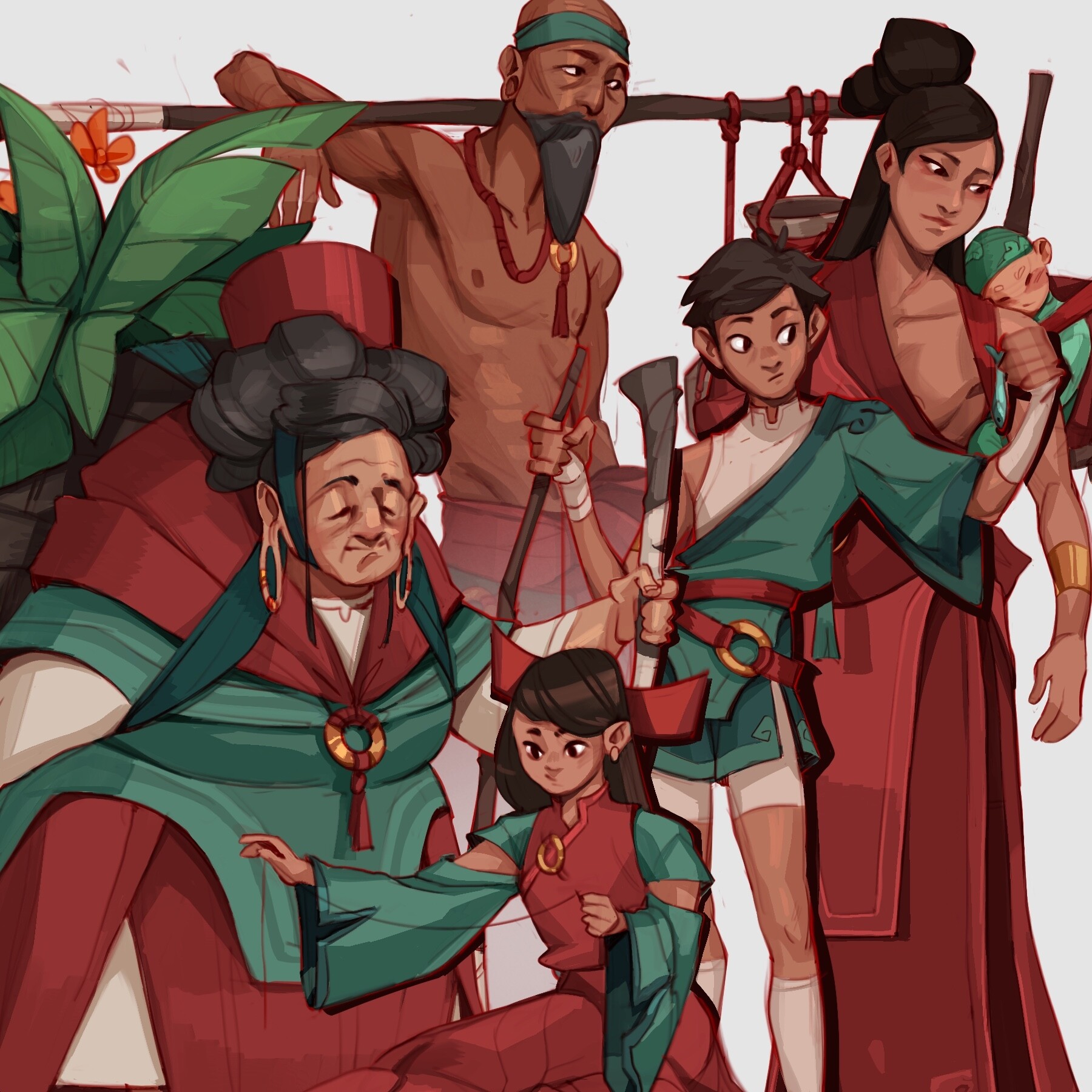 ArtStation - Villagers concept