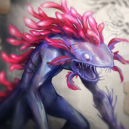 ArtStation - Creature Design - Tsocuialosa, Tritonid Scourge