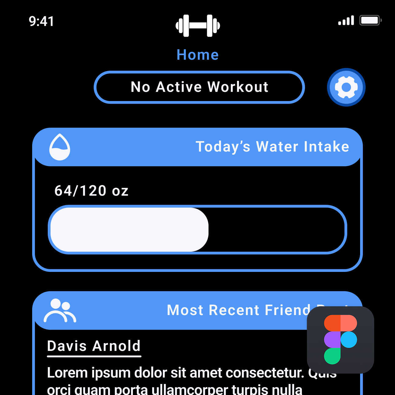 ArtStation - Exercise App Mockup