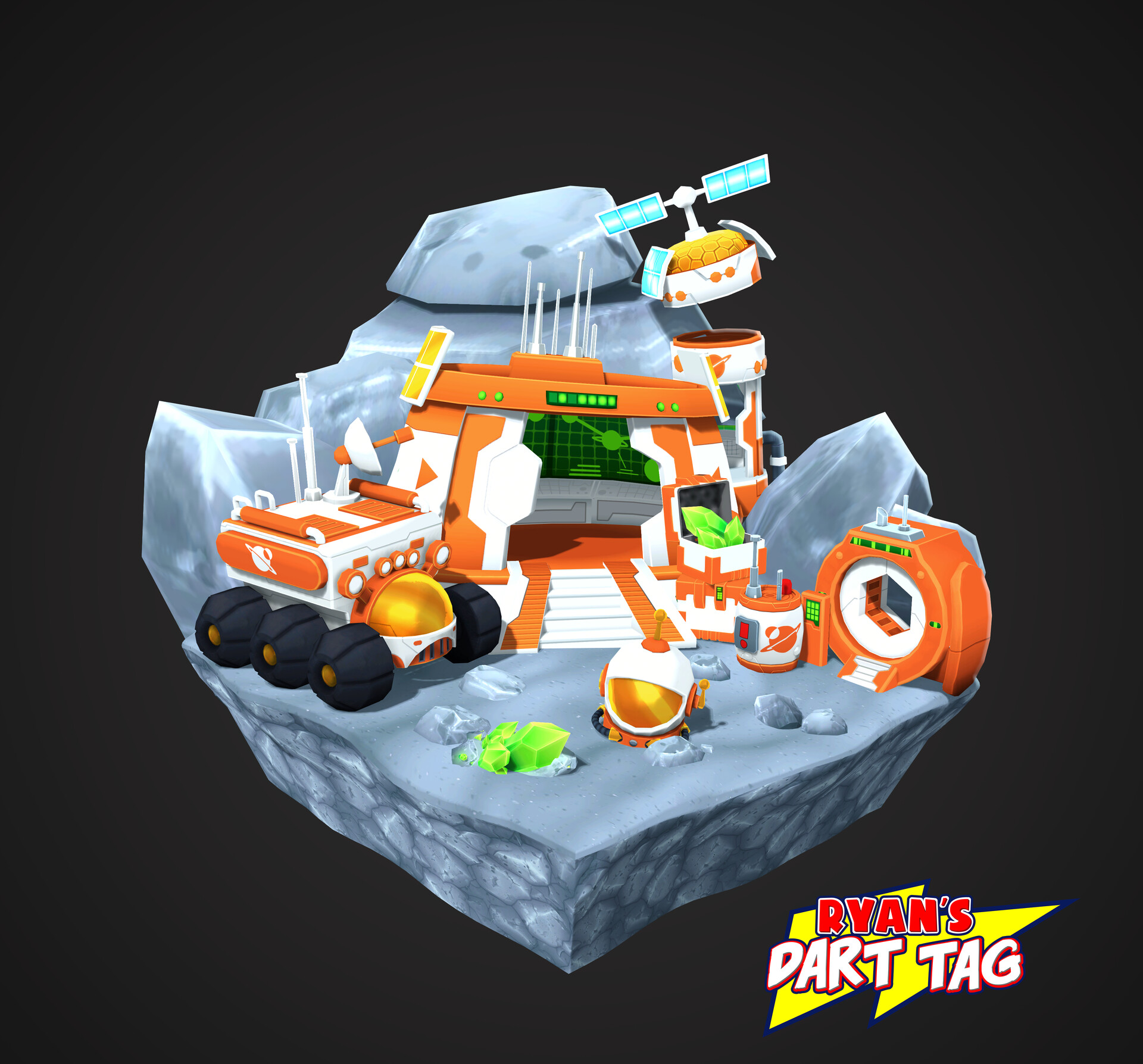 ArtStation - Ryan's Dart Tag: Space World