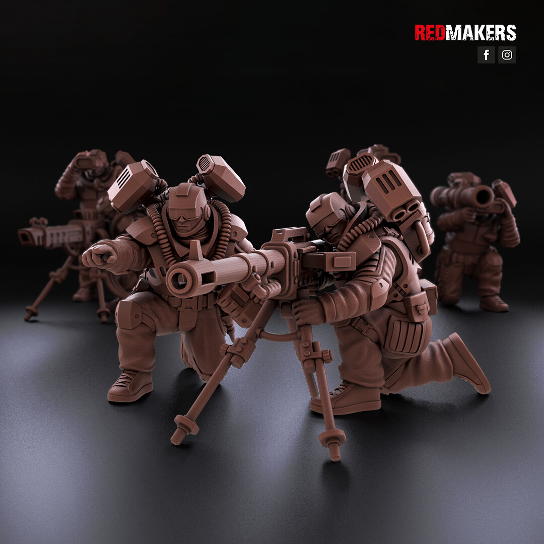 ArtStation - Airborne Division Warhammer 40000 Miniatures