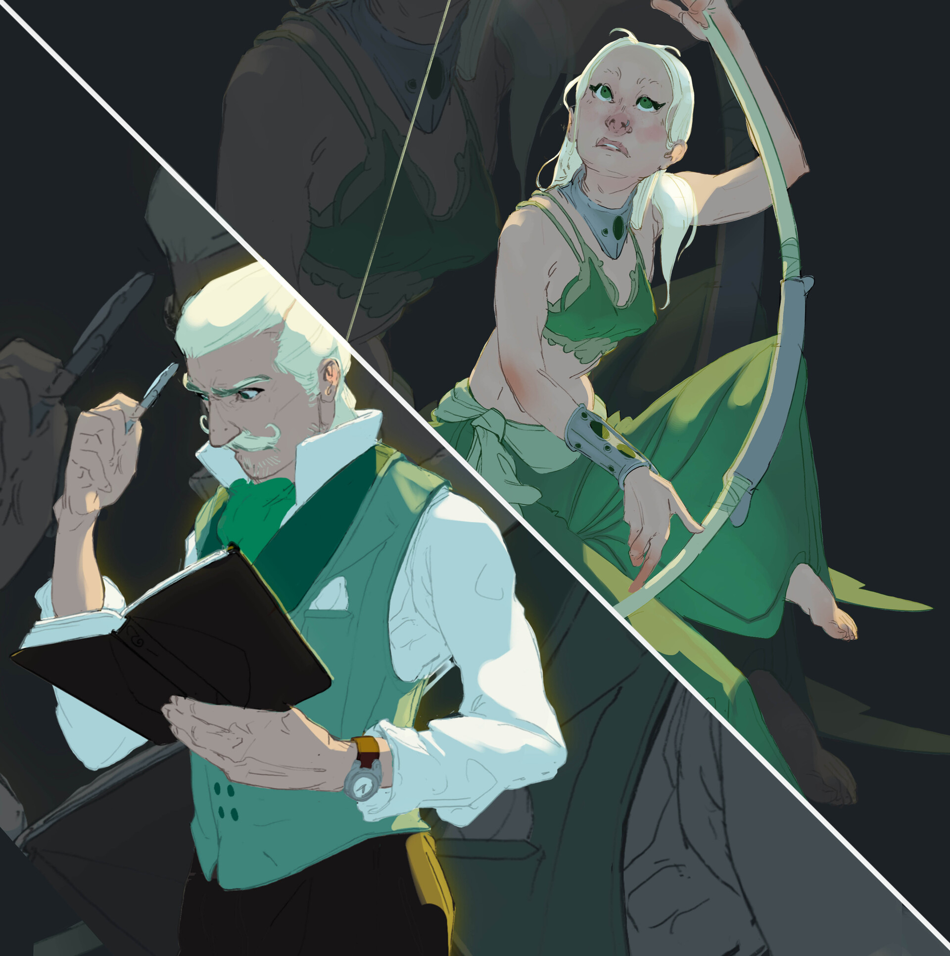 ArtStation - Priestess and Victorian Man