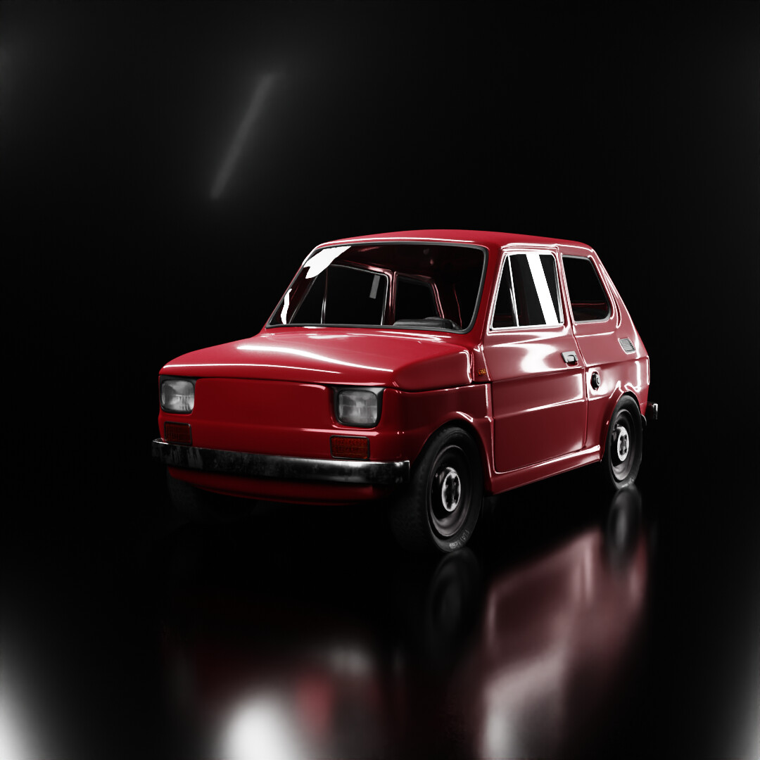 ArtStation - Fiat 126P - 3D Model