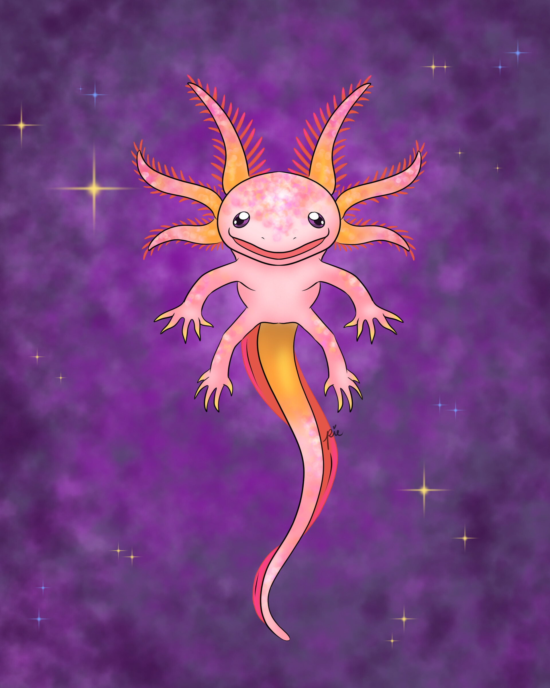 ArtStation - Smiles the Axolotl