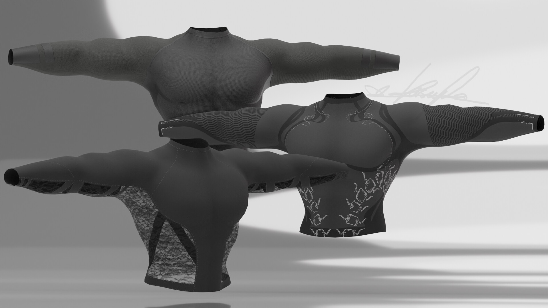 ArtStation - Compression Shirt Design