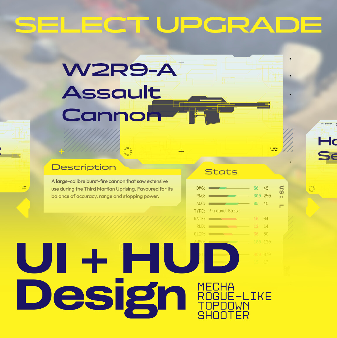 ArtStation - Mecha Rogue-like HUD +UI